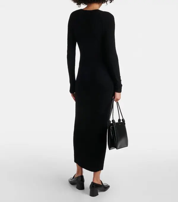 TOTEME Ribbed-knit Wool-blend Maxi Dress