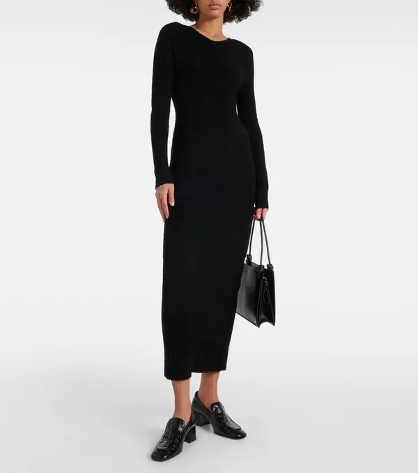 TOTEME Ribbed-knit Wool-blend Maxi Dress