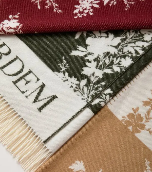 Erdem Floral Jacquard Wool-blend Blanket