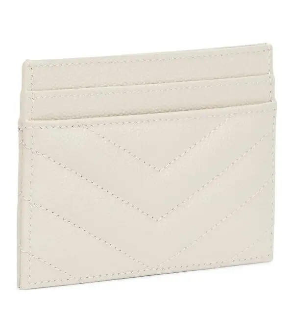 Saint Laurent Monogram Leather Card Holder