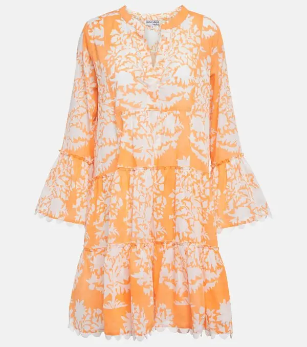 JULIET DUNN Printed Mini Dress - White