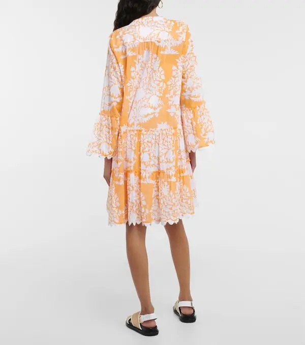 JULIET DUNN Printed Mini Dress - White