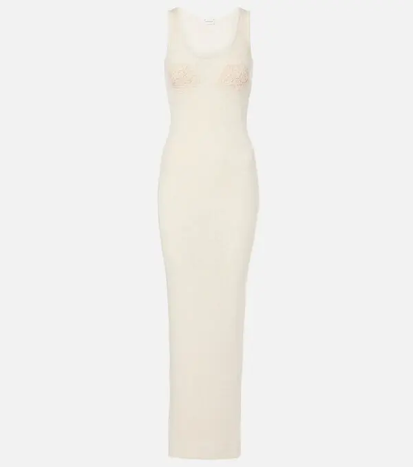 Magda Butrym Crochet Maxi Dress - Neutrals