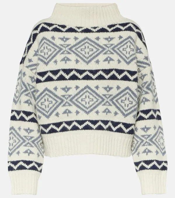 Polo Ralph Lauren Intarsia Wool And Cotton-blend Sweater