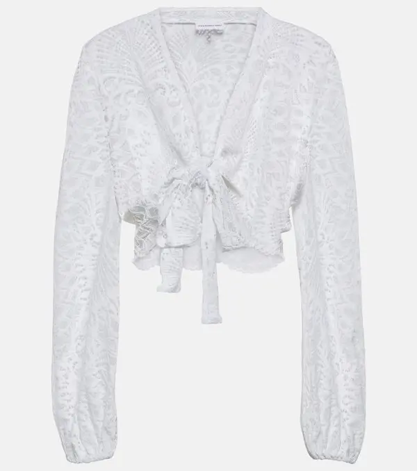 ALEXANDRA MIRO Tabitha Lace Top - White