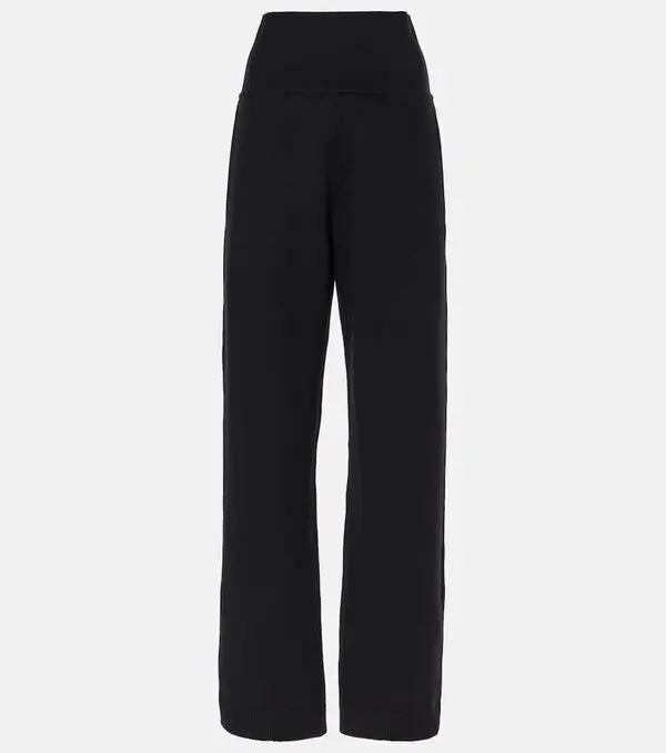 Alaïa High-rise Wool-blend Straight Pants