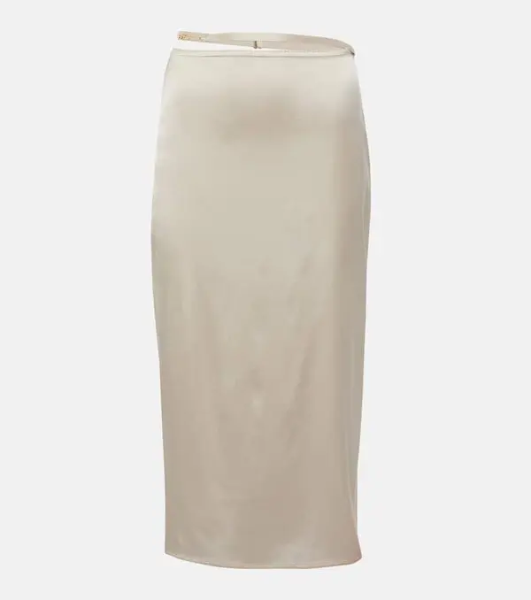 Jacquemus La Jupe Notte Midi Skirt - White