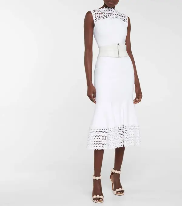 Alaïa La Bombe 90 Leather Sandals