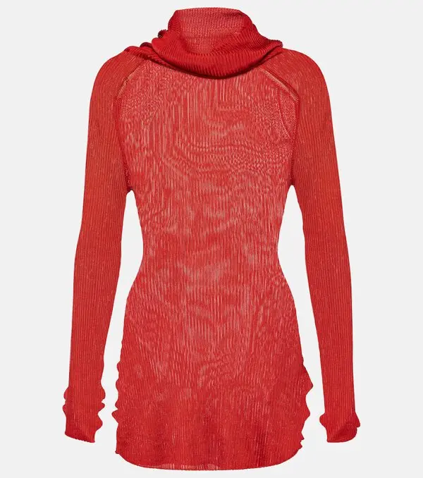 Victoria Beckham Ribbed-knit Turtleneck Top