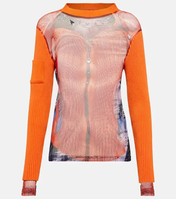 Y/project X Jean Paul Gaultier Trompe L'oeil Top