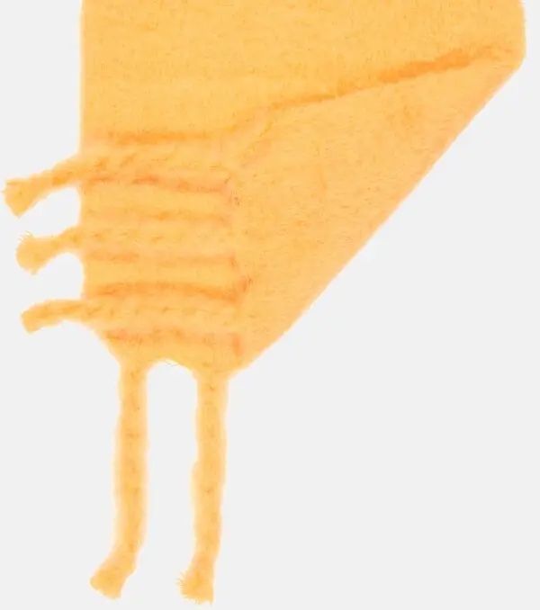 JIL SANDER Mohair And Wool-blend Scarf - Gold