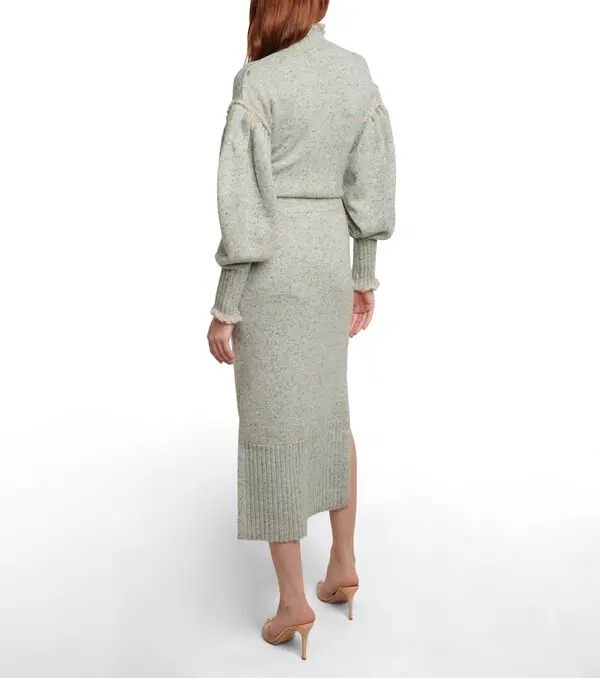 Ulla Johnson Kaiya High-rise Knit Midi Skirt