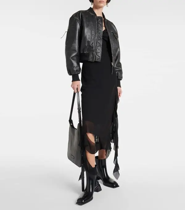 Acne Studios Soap Logo Ankle Boots - Black
