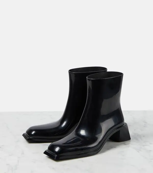 Acne Studios Soap Logo Ankle Boots - Black