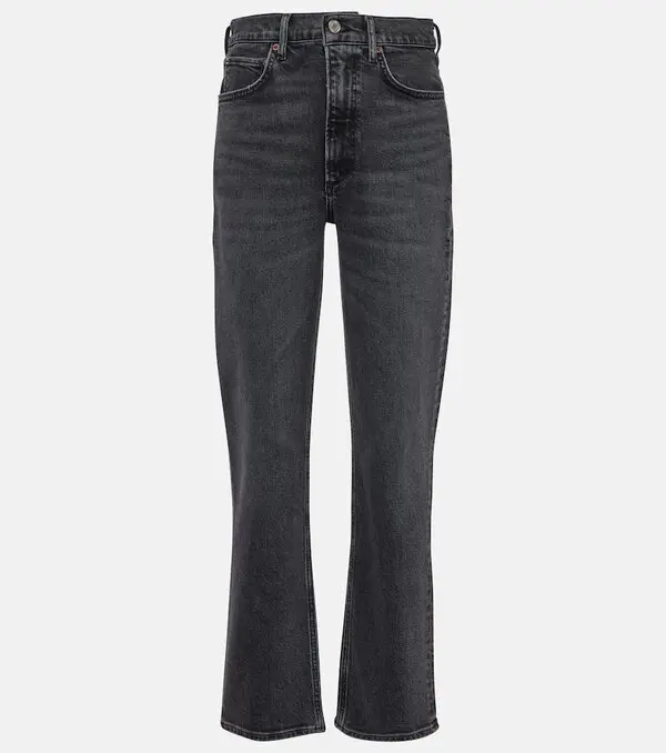 AGOLDE Stovepipe High-rise Slim Jeans In Metal Wash