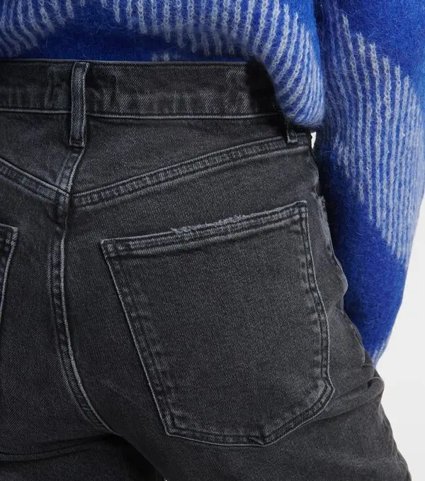 AGOLDE Stovepipe High-rise Slim Jeans In Metal Wash