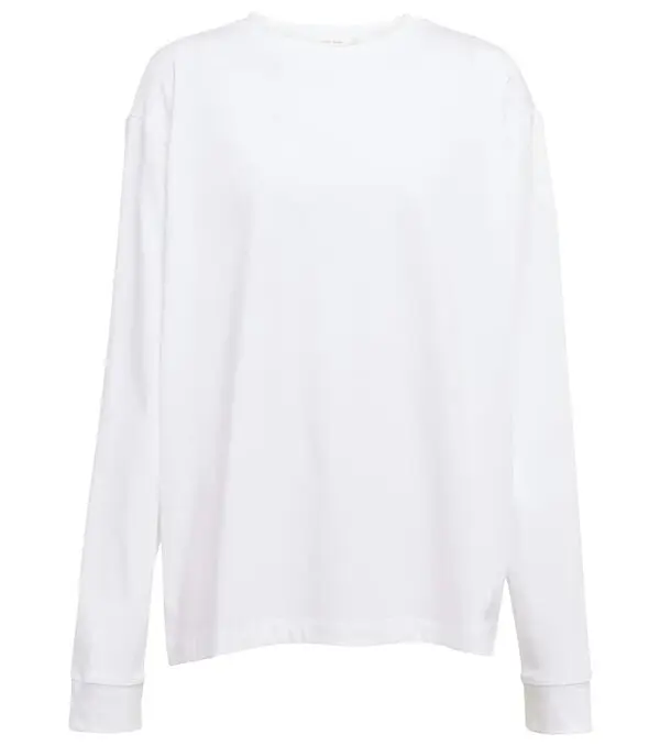 THE ROW Ciles Long-sleeved Cotton Top