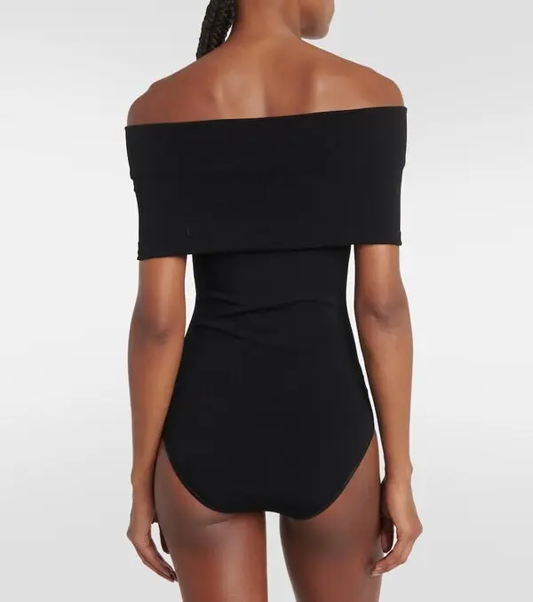 Alaïa Off-shoulder Knit Bodysuit