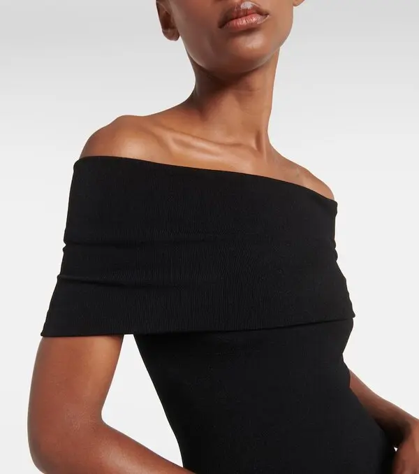 Alaïa Off-shoulder Knit Bodysuit
