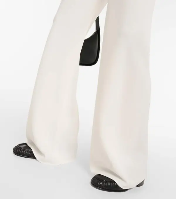 THE ROW Gala Double-cady Wide-leg Pants - Black