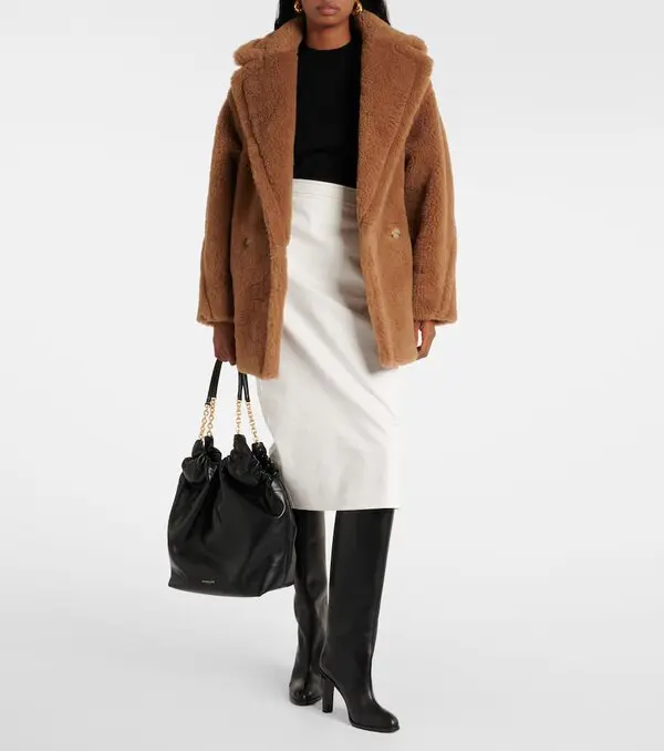 Max Mara Dramma Wool And Silk Teddy Jacket