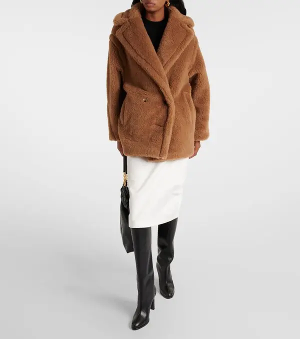 Max Mara Dramma Wool And Silk Teddy Jacket