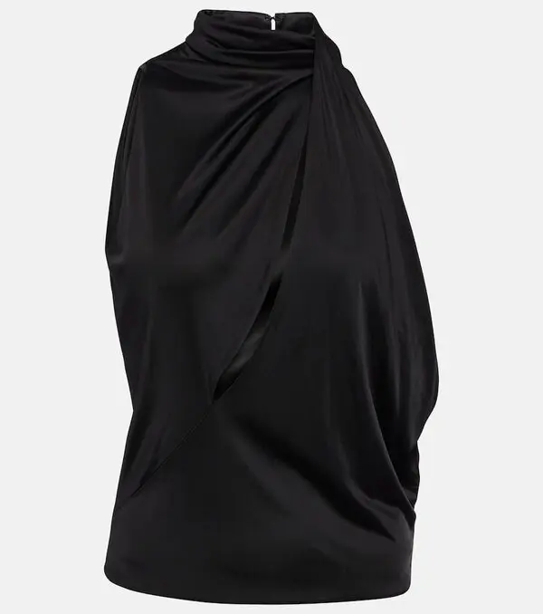 Versace Cutout Turtleneck Top