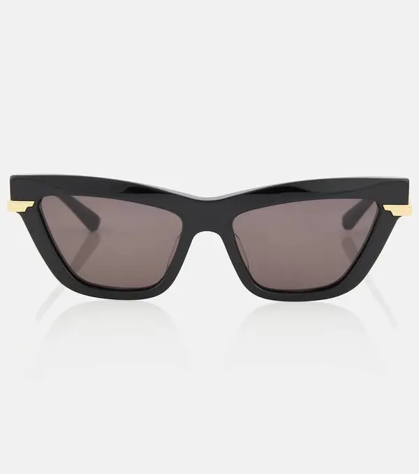 Bottega Veneta Angle Cat-eye Sunglasses - Black