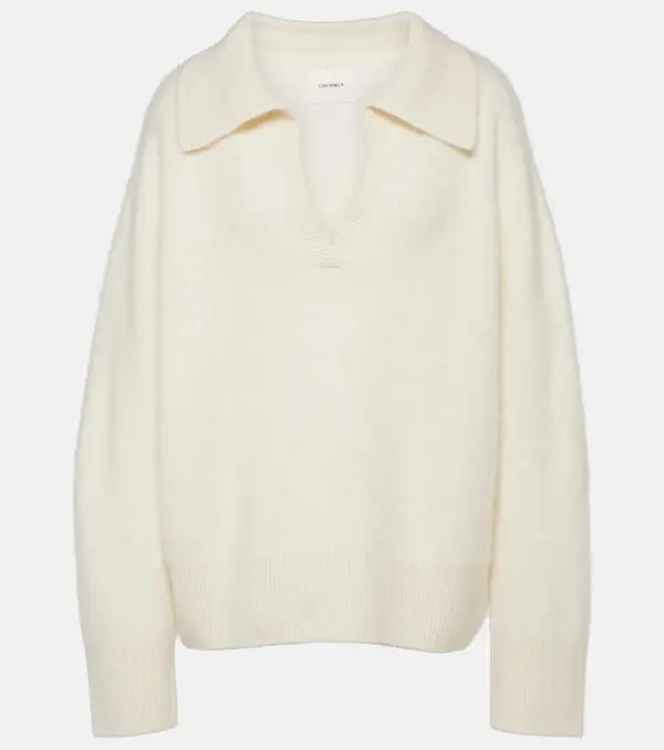 LISA YANG Kerry Brushed Cashmere Sweater - Neutrals