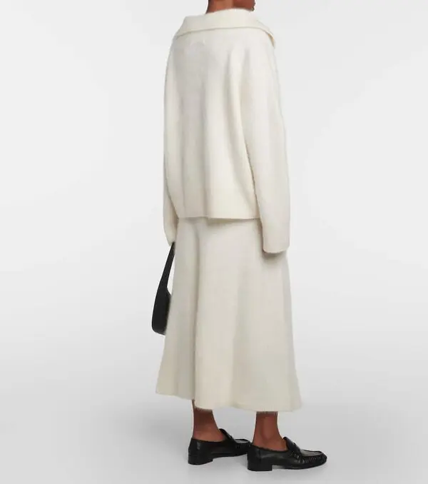 LISA YANG Kerry Brushed Cashmere Sweater - Neutrals