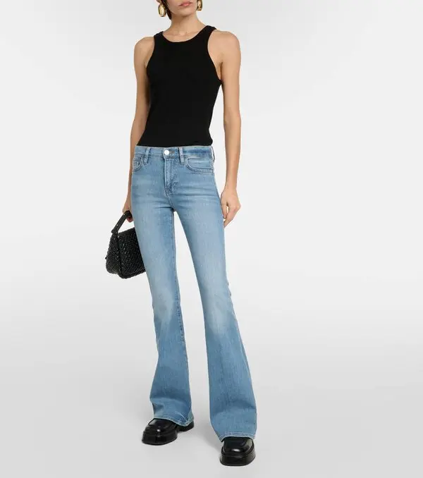 FRAME Le High Flare Jeans - Blue