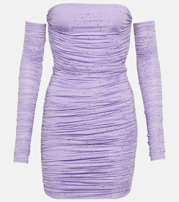 Alex Perry Crystal-embellished Jersey Minidress