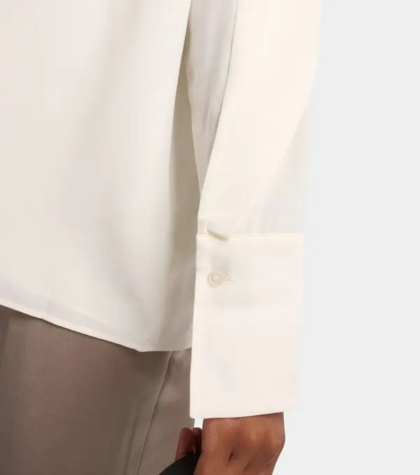 JOSEPH Balard Silk Crepe De Chine Blouse - White