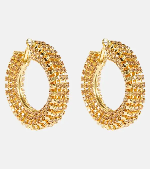 Magda Butrym Crystal-embellished Hoop Earrings - Gold