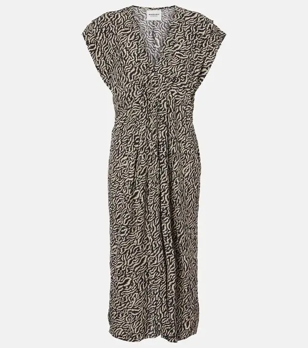 MARANT ETOILE Epolia Printed Midi Dress