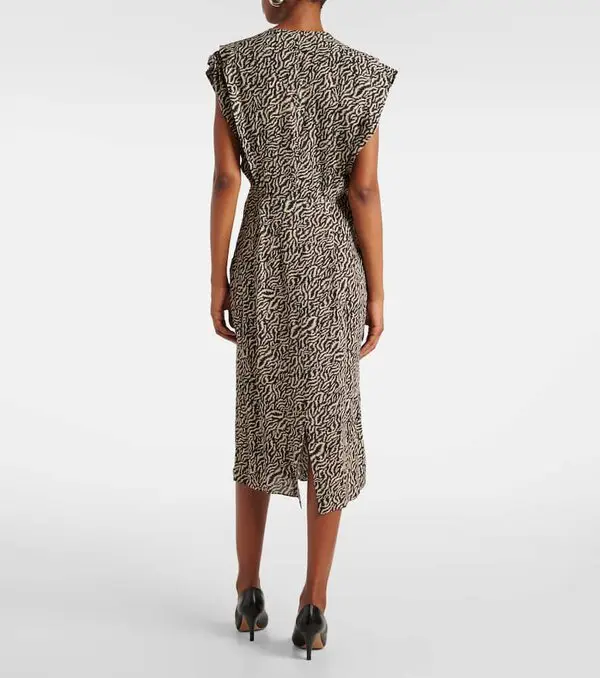 MARANT ETOILE Epolia Printed Midi Dress