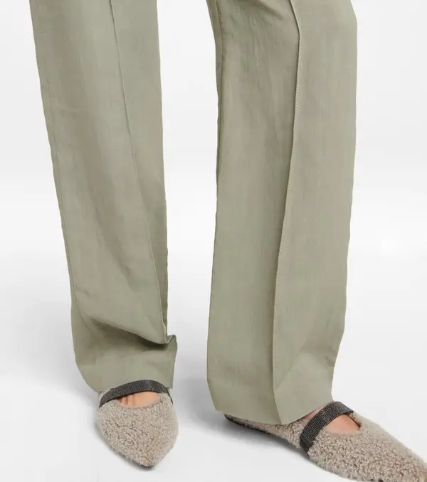 Brunello Cucinelli Straight Twill Pants