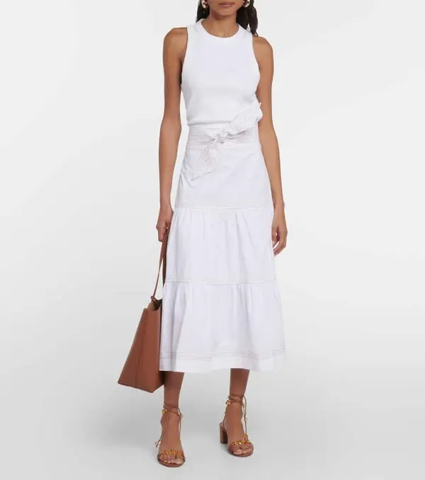 Veronica Beard Austyn Cotton-blend Midi Dress