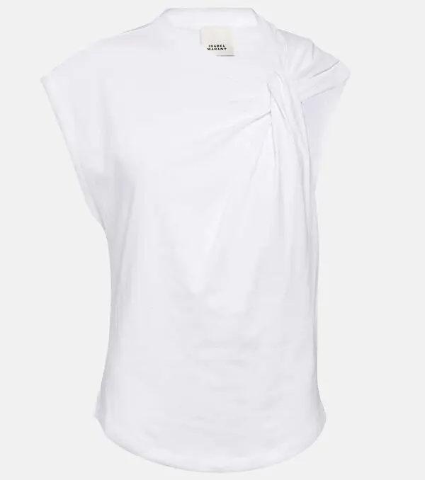 Isabel Marant Étoile Nayda Cotton Jersey T-shirt - White