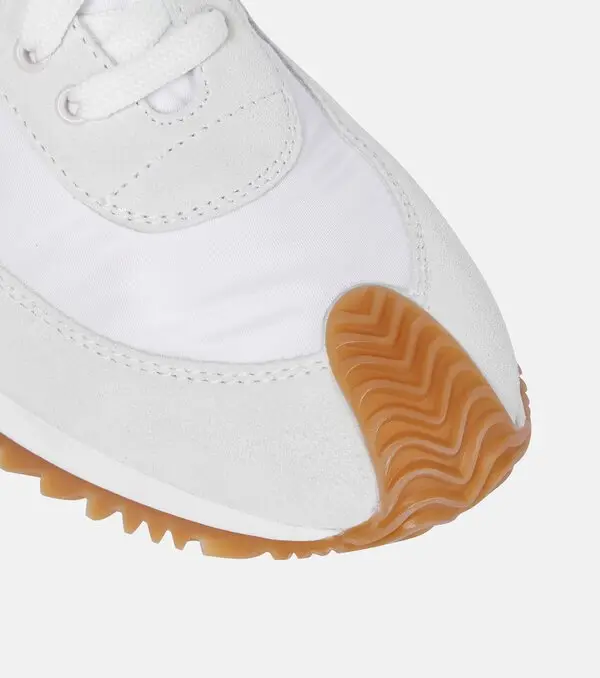 Loewe Flow Runner Suede Sneakers - White