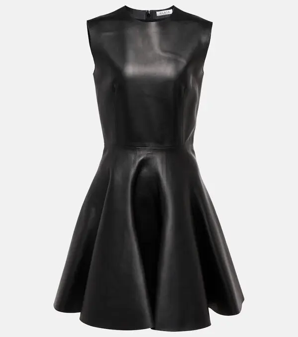 Alaïa Leather Mini Dress