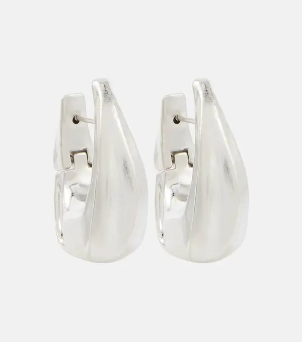 Khaite Olivia Hoop Earrings - Silver