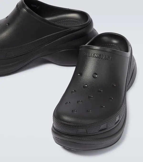 Balenciaga X Crocs Platform Slides