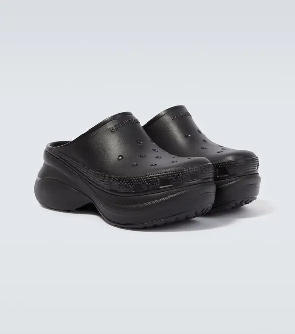 Balenciaga X Crocs Platform Slides