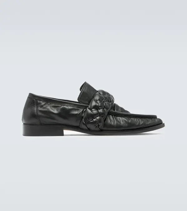 Bottega Veneta Astaire Leather Loafers