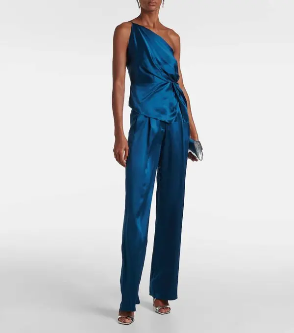 THE SEI Silk Wide-leg Pants
