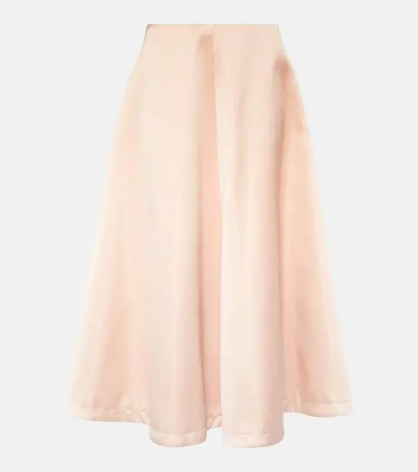 Altuzarra Varda Satin Midi Skirt