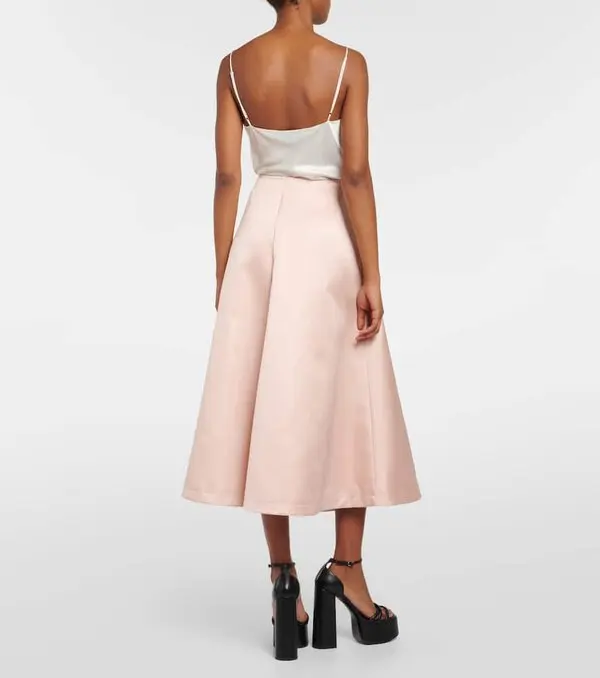 Altuzarra Varda Satin Midi Skirt