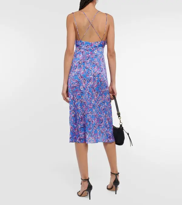 Isabel Marant Étoile Paysa Printed Silk-blend Midi Dress - Multicoloured