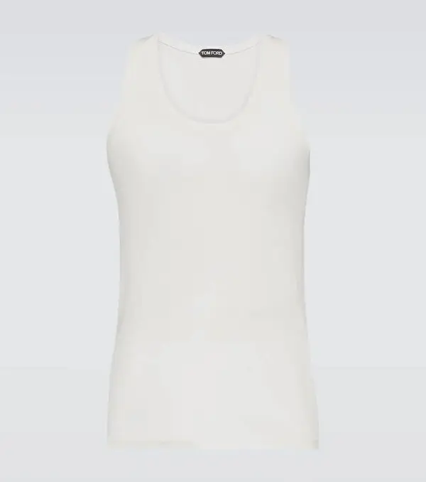 TOM FORD Ribbed-knit Jersey Tank Top
